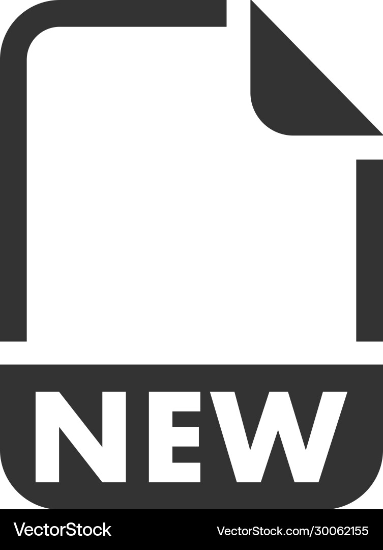 New file format icon Royalty Free Vector Image