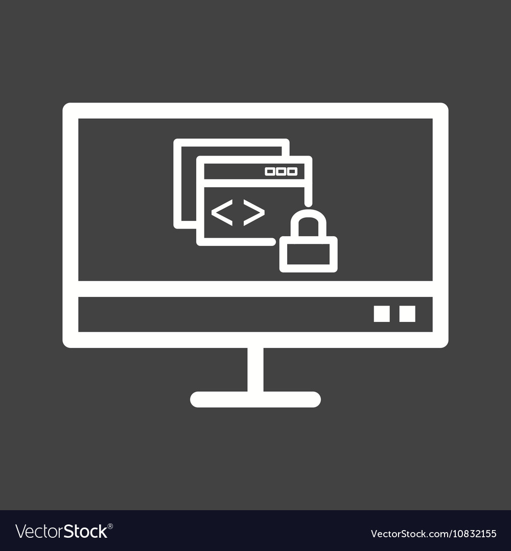 Secure code Royalty Free Vector Image - VectorStock