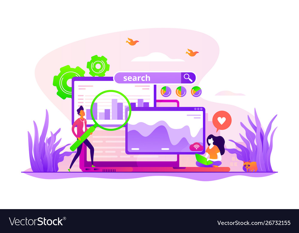 Seo optimization concept Royalty Free Vector Image