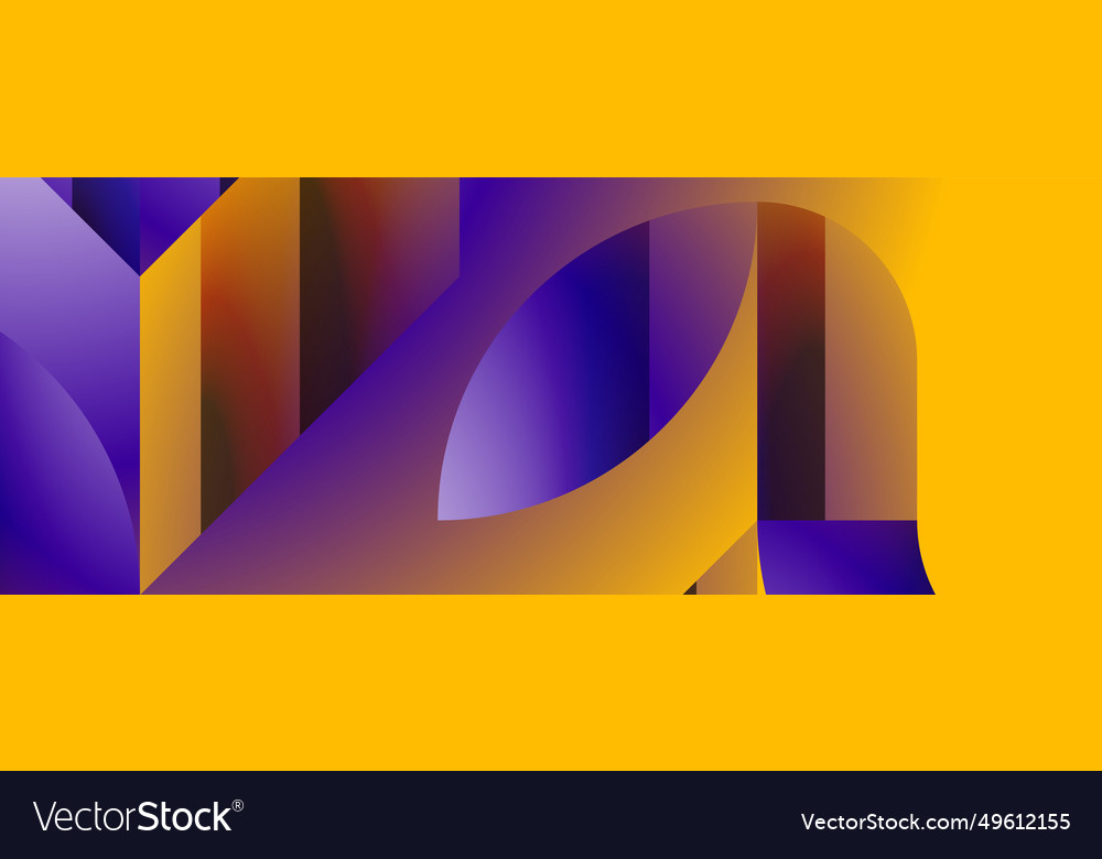 Simple geometric forms - dynamic geometric Vector Image