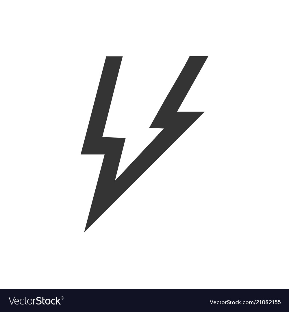 Thunder icon Royalty Free Vector Image - VectorStock