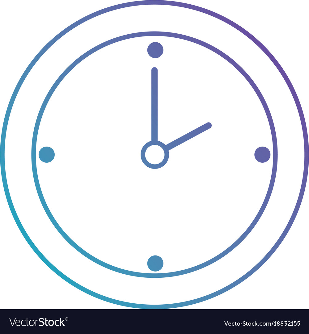 Time clock isolated icon Royalty Free Vector Image
