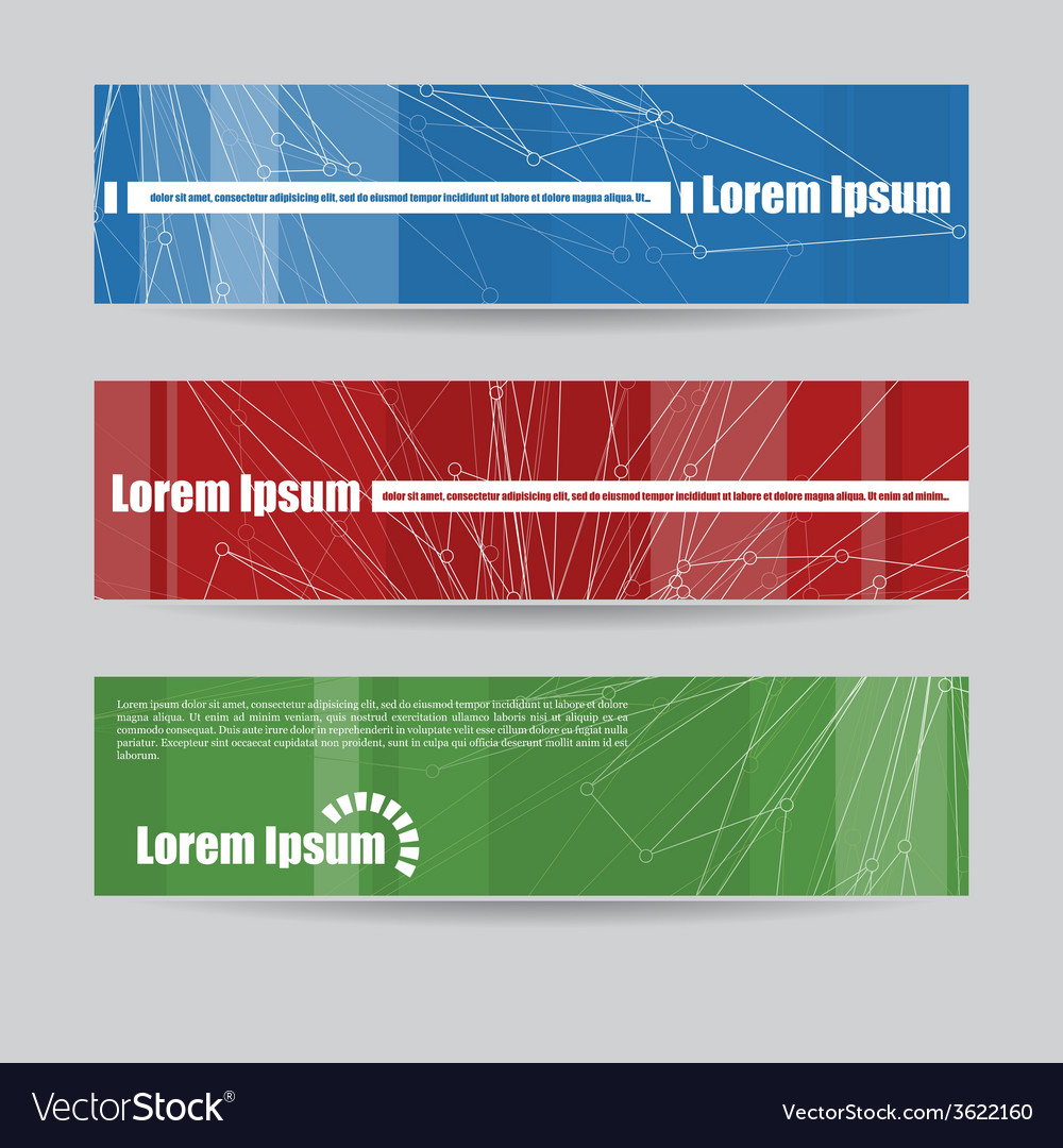 A random colored banners Royalty Free Vector Image