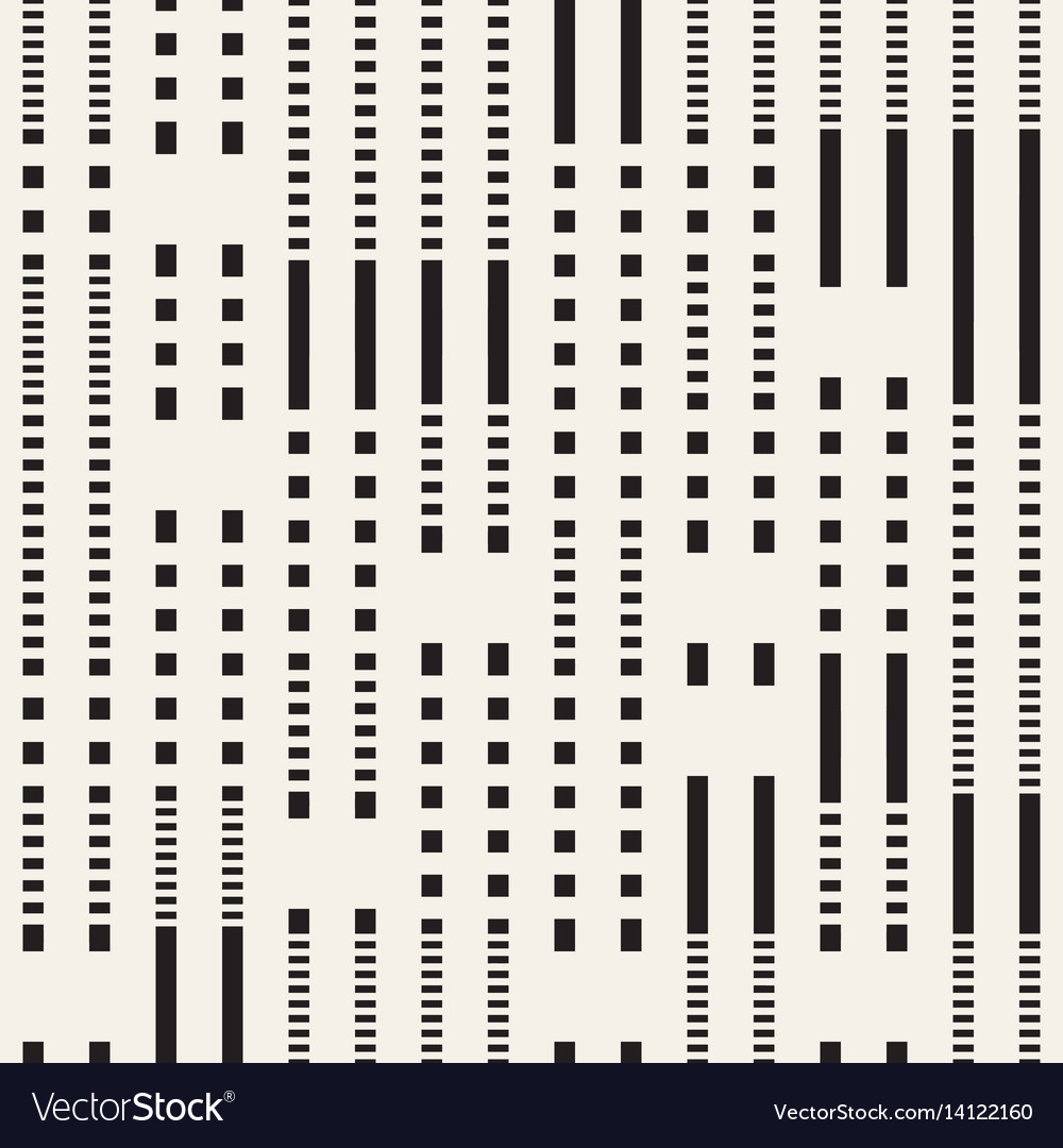 Black and white dashed lines pattern modern Vector Image