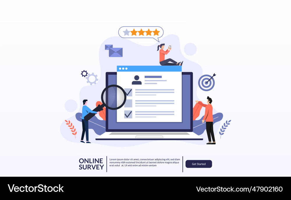Customer experience and satisfaction concept Vector Image
