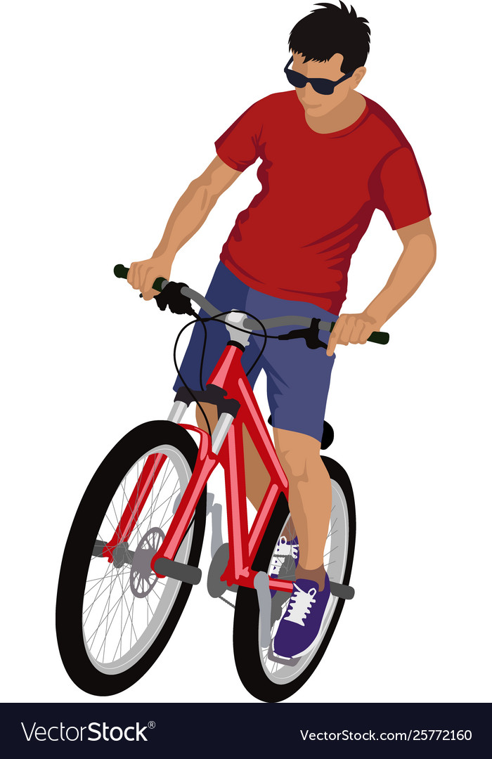 Cyclist Royalty Free Vector Image - VectorStock