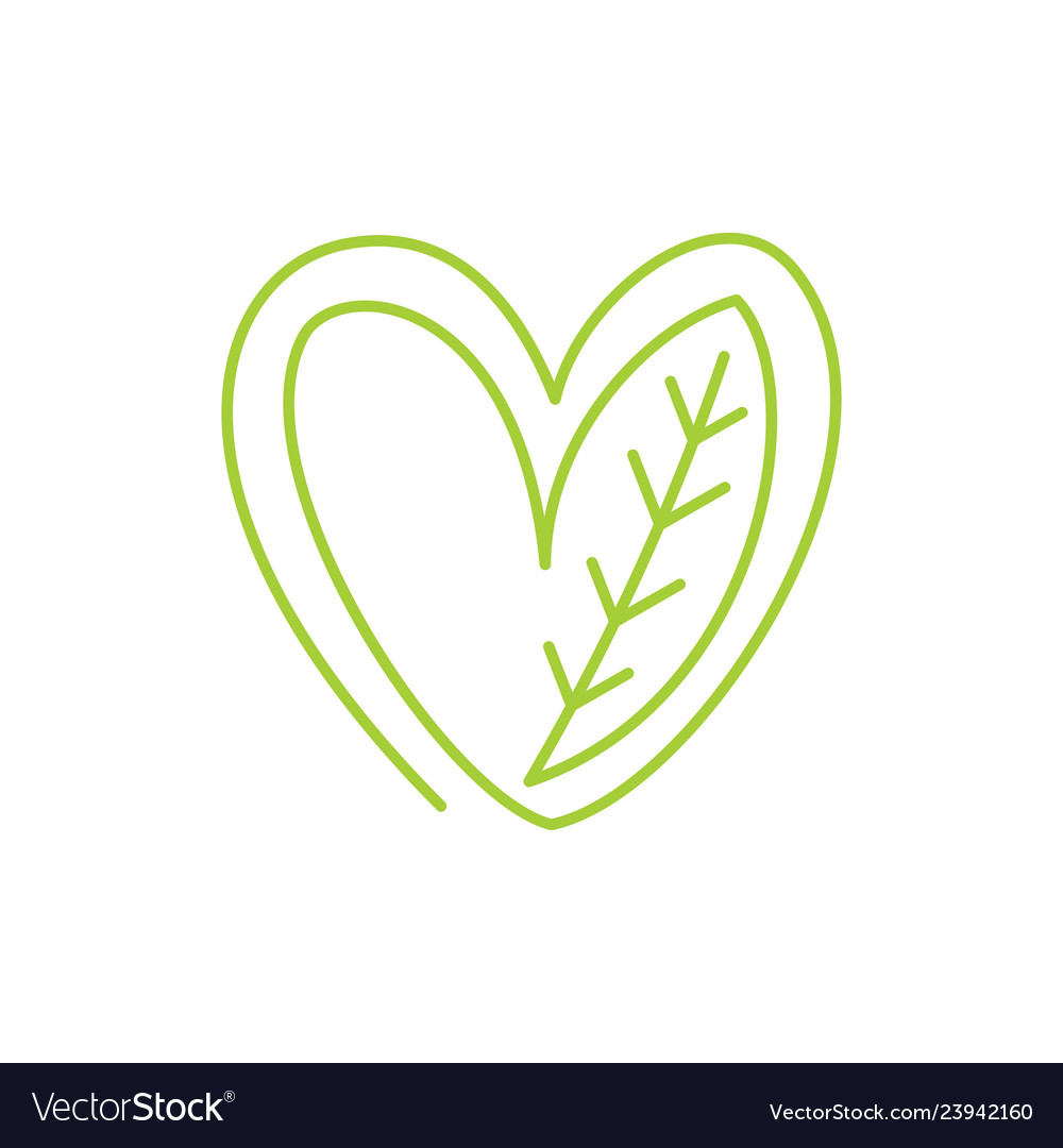 Leaf logo design template isolated Royalty Free Vector Image