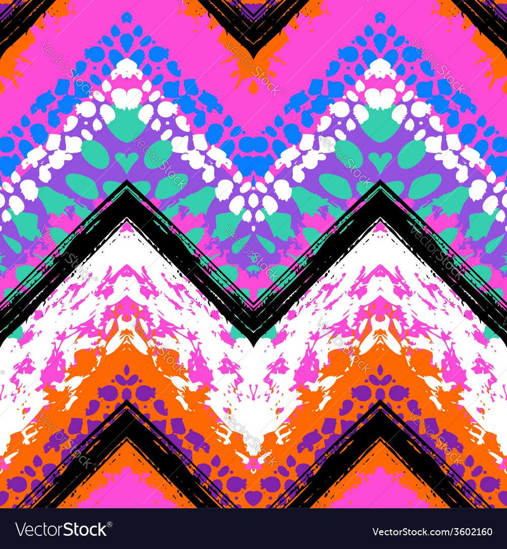 Multicolor hand drawn pattern zigzag Royalty Free Vector Multicolor hand drawn pattern zigzag Royalty Free Vector