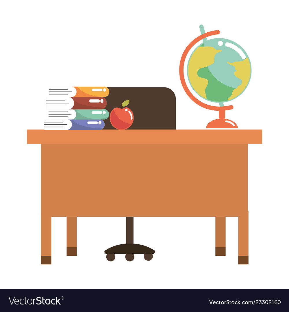School study element cartoon Royalty Free Vector Image