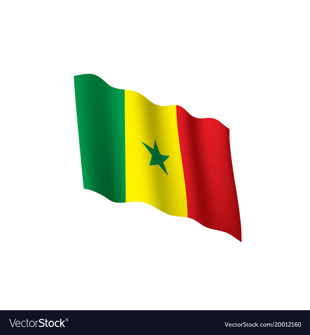 Senegal flag Royalty Free Vector Image - VectorStock