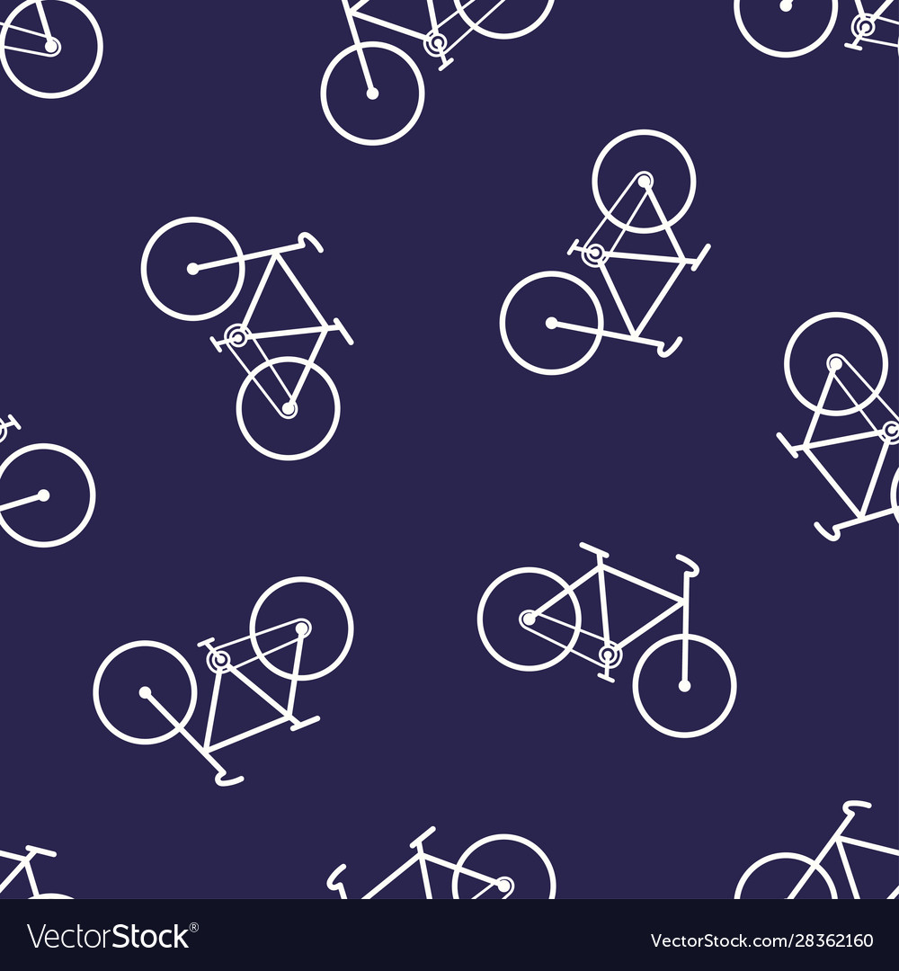 Simple pattern with bicycle Royalty Free Vector Image