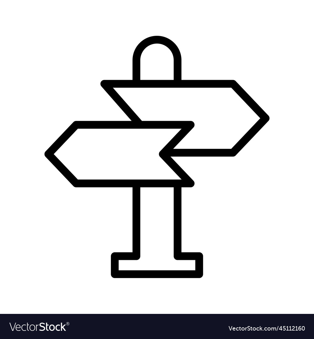 Way direction icon Royalty Free Vector Image - VectorStock