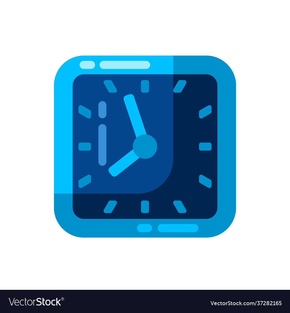 Clock stylized icon for design Royalty Free Vector Image