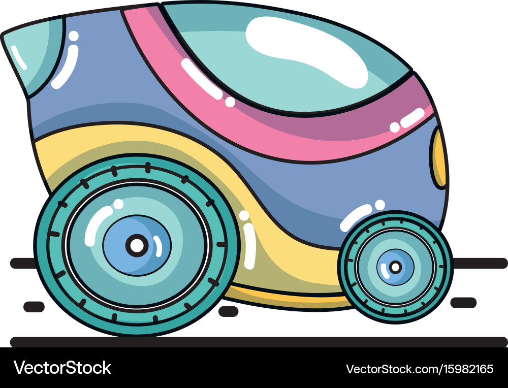 Futuristic car with modern elements design Vector Image