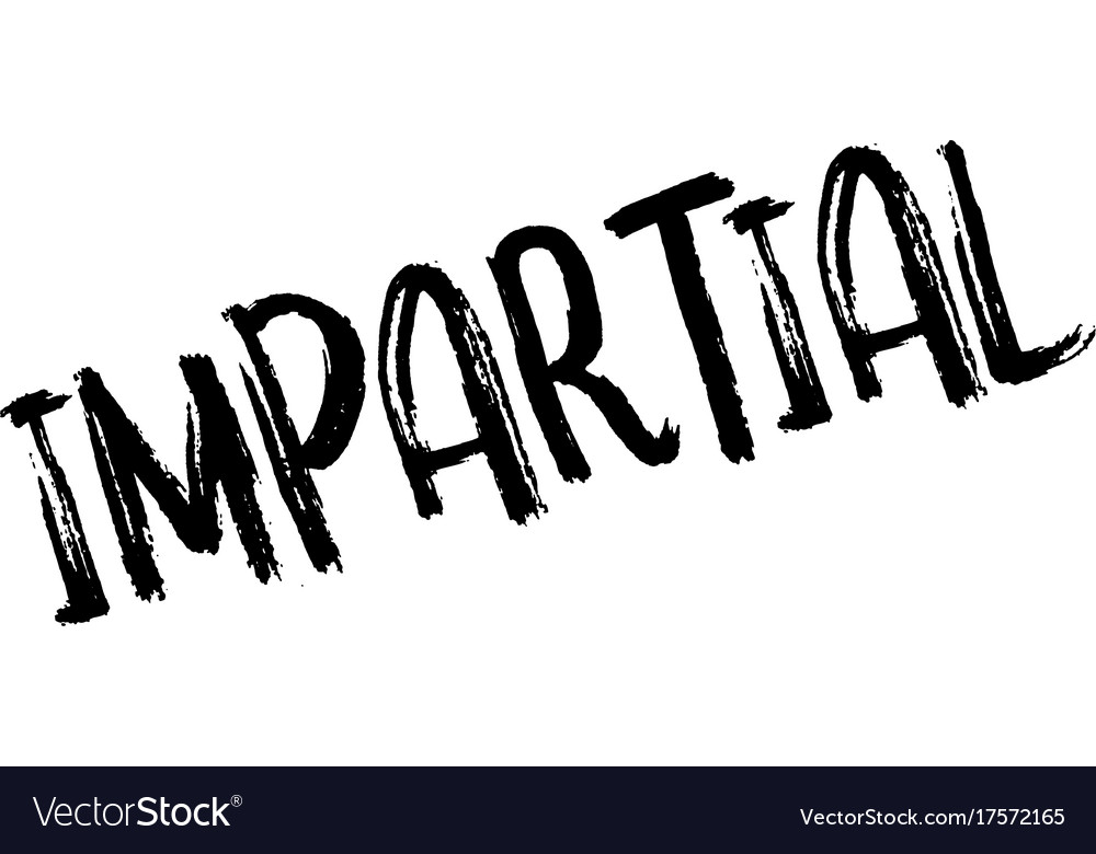 Impartial rubber stamp Royalty Free Vector Image