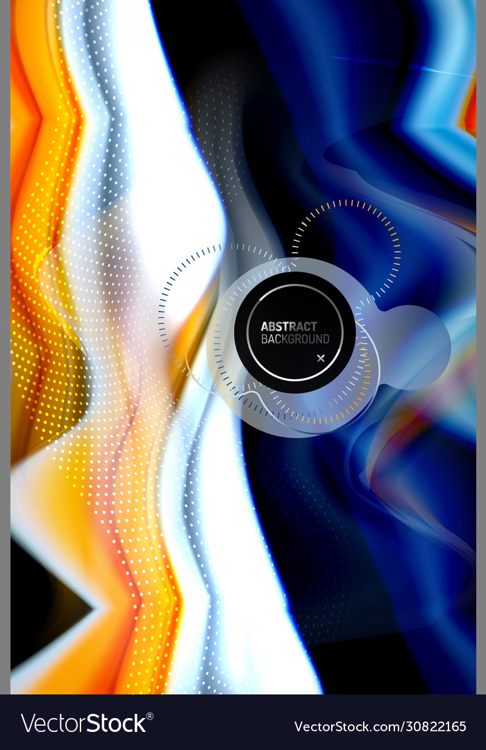 Liquid gradients abstract background color wave Vector Image