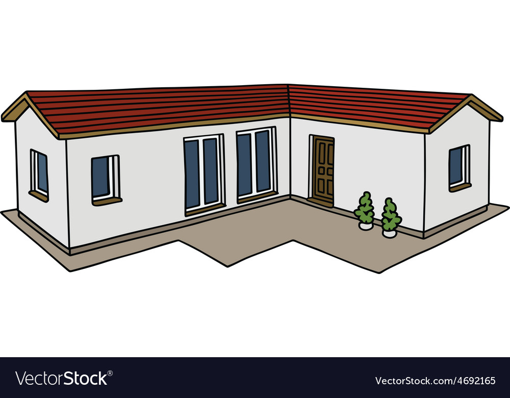 Low house Royalty Free Vector Image - VectorStock