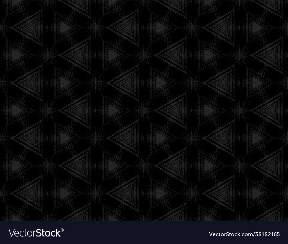 Seamless abstract black textured pattern Vector Image