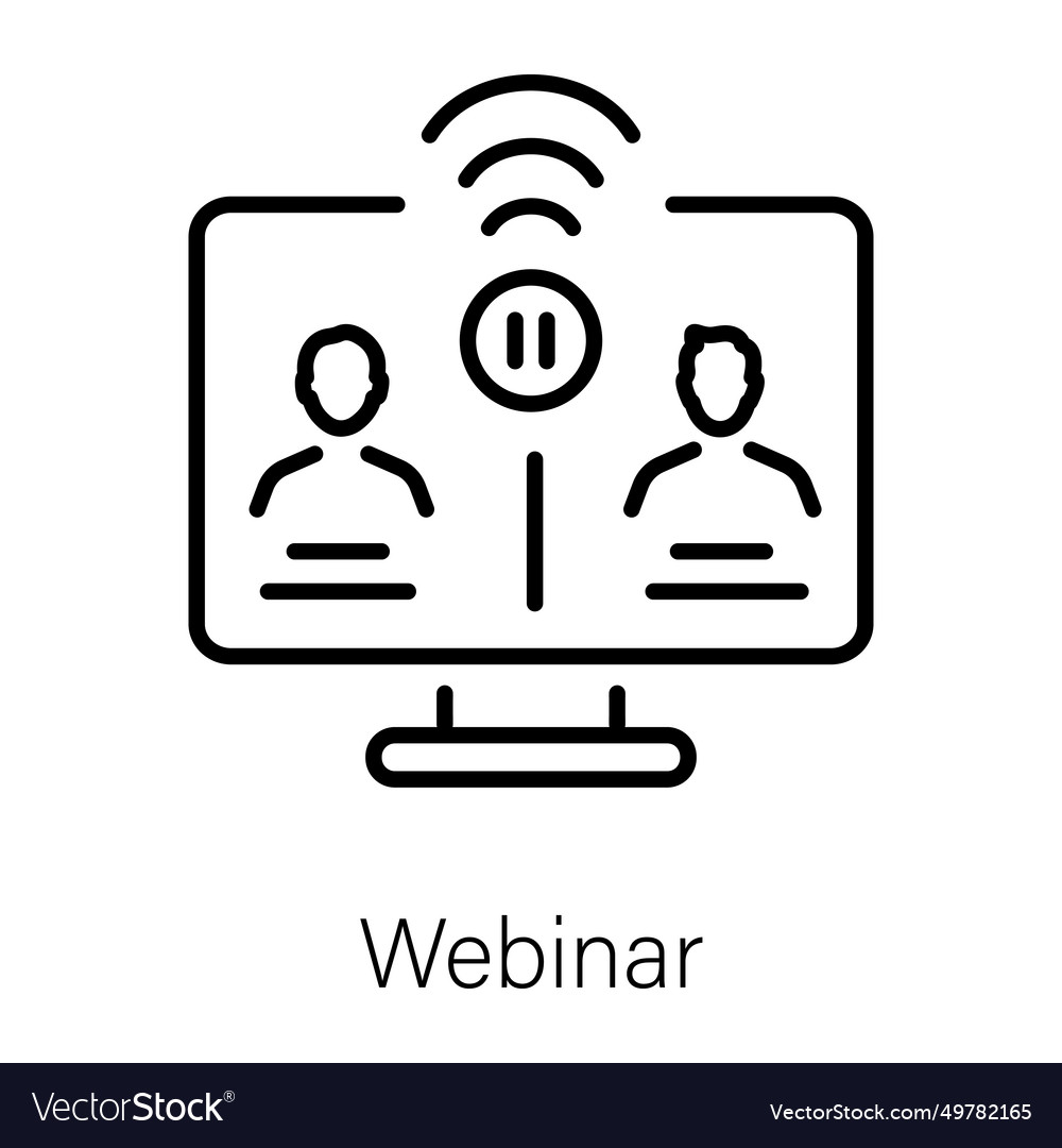 Webinar Royalty Free Vector Image - VectorStock