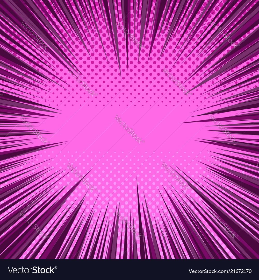 Comic page pink background Royalty Free Vector Image