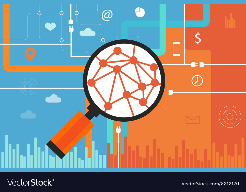 Deep web secret encrypted network inside dark Vector Image