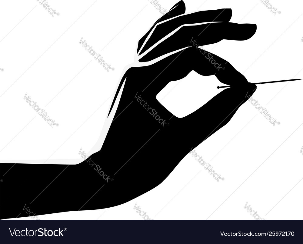 Sewing Needle Silhouette