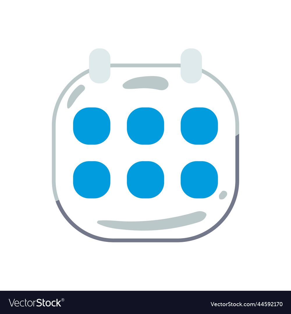 Flat Glassmorphism Calendar Royalty Free Vector Image