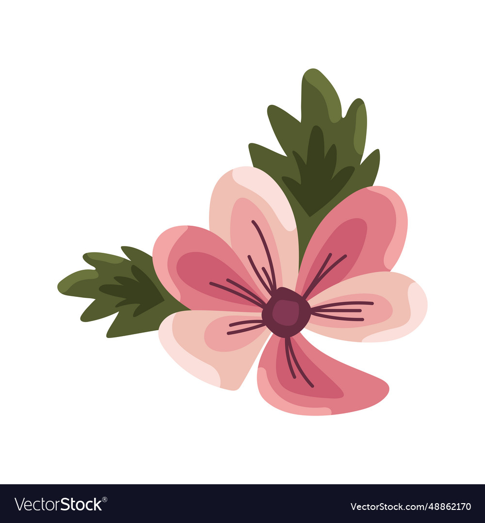 Flower cute design Royalty Free Vector Image - VectorStock