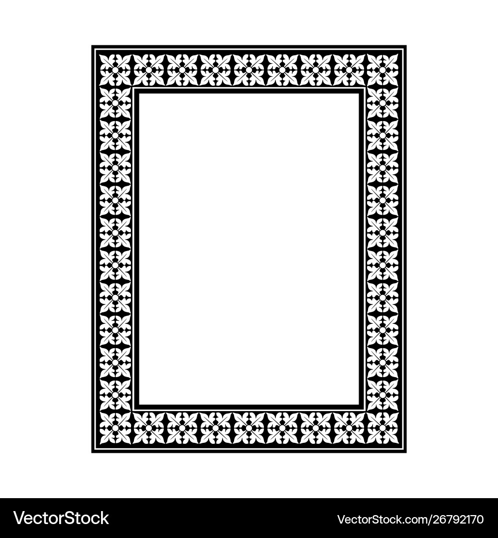 Frame with square fashion graphic background Vector Image