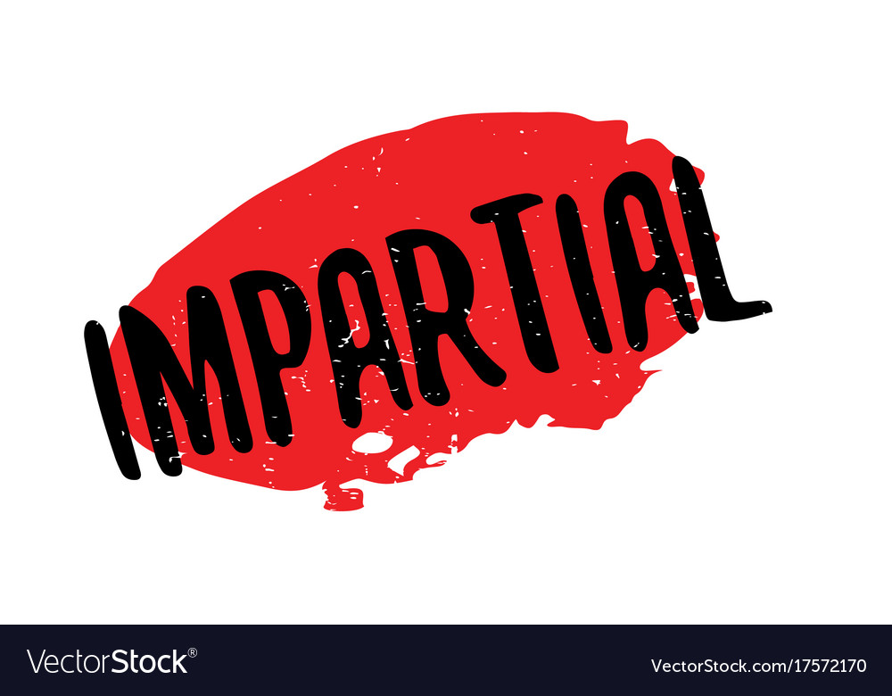 Impartial rubber stamp Royalty Free Vector Image