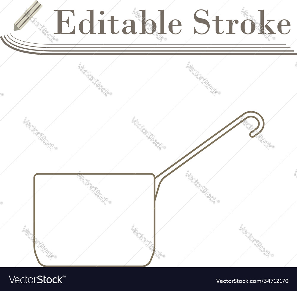 Kitchen pan icon Royalty Free Vector Image - VectorStock