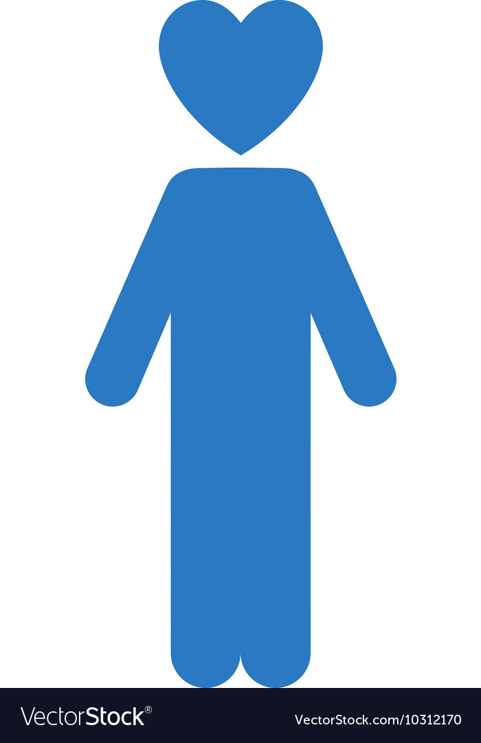 Lover man flat icon Royalty Free Vector Image - VectorStock