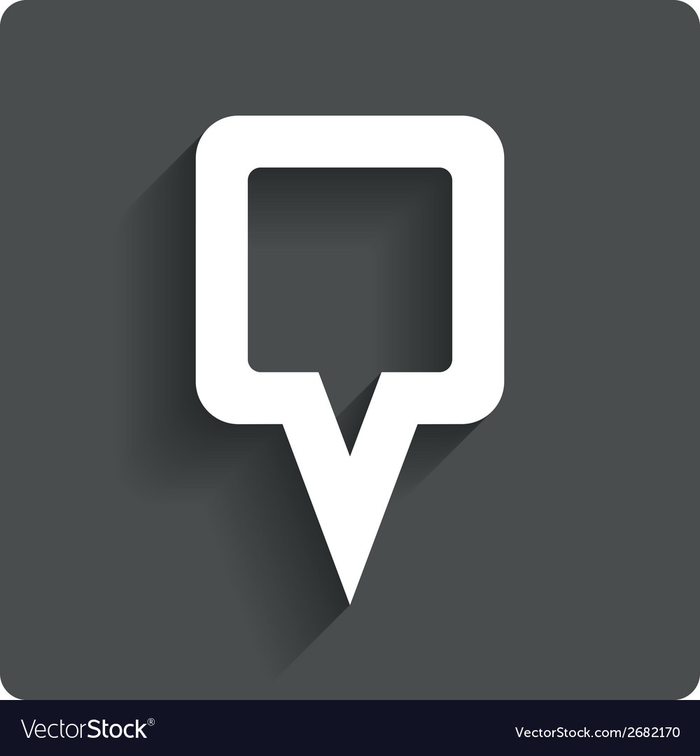 Map pointer sign icon marker symbol Royalty Free Vector