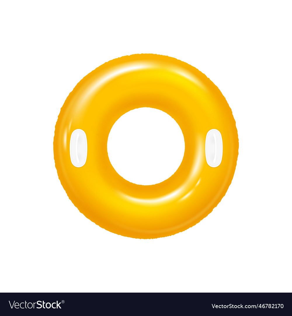 Realistic inflatable ring Royalty Free Vector Image