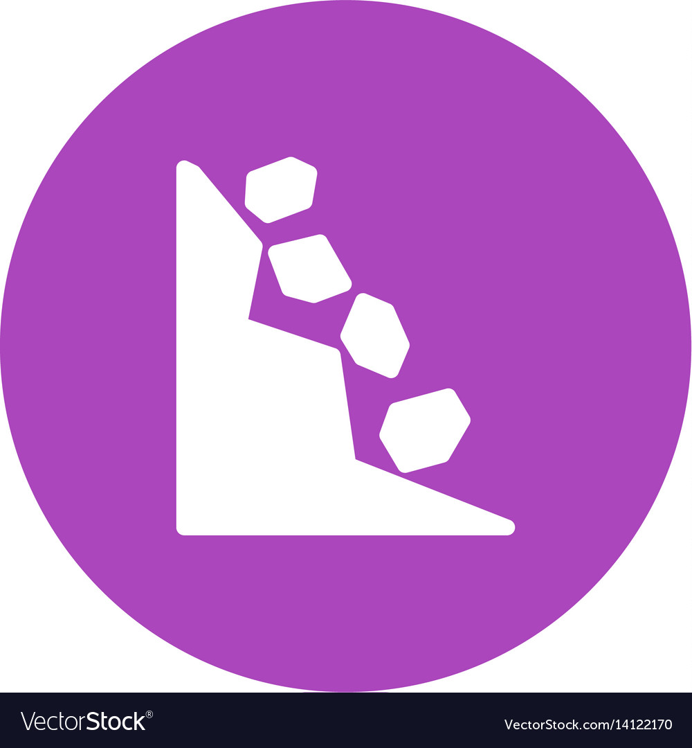 Rocks falling Royalty Free Vector Image - VectorStock