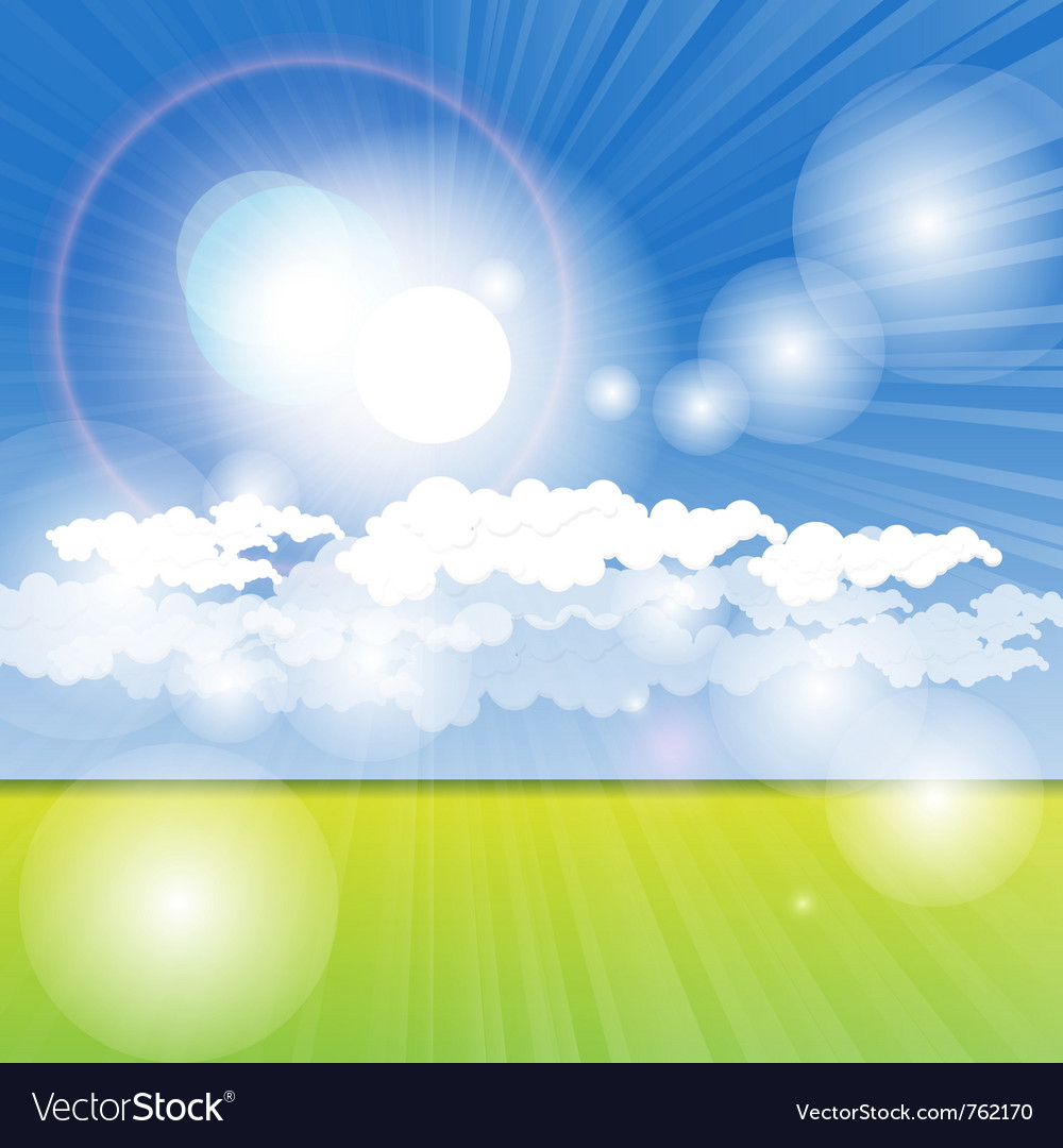 Summer landscape Royalty Free Vector Image - VectorStock