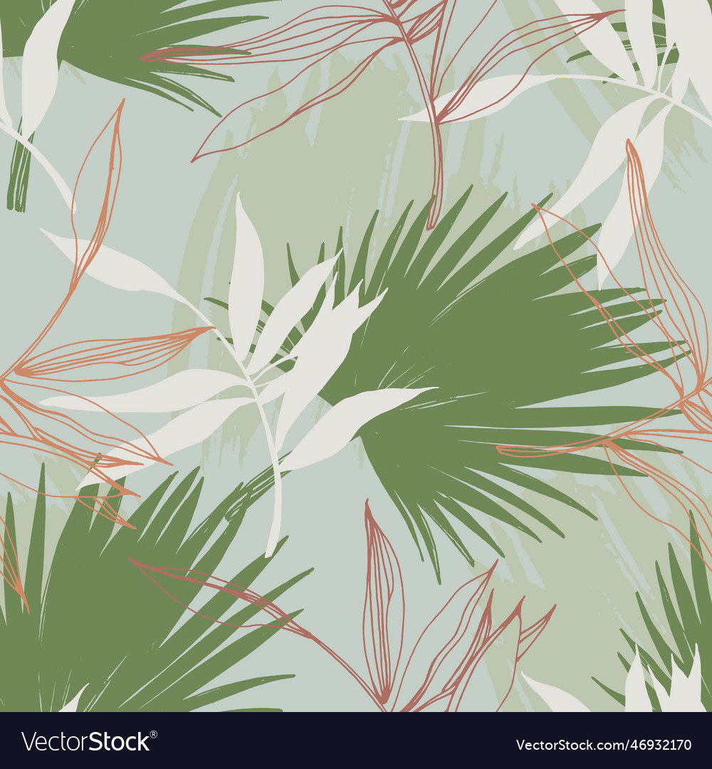 Tropical seamless pattern Royalty Free Vector Image
