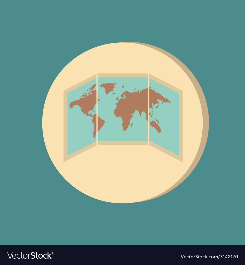 World map-countries Royalty Free Vector Image - VectorStock