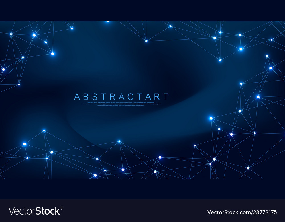 Abstract plexus background with connected lines Vector Image