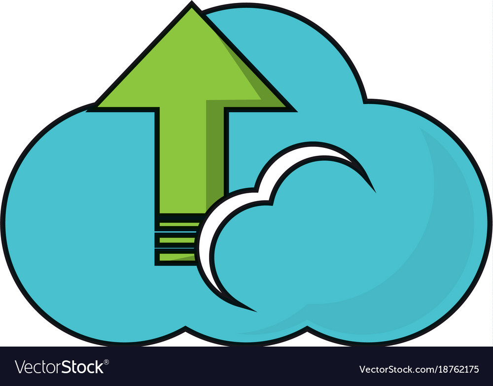 Cloud storage design concept Royalty Free Vector Image