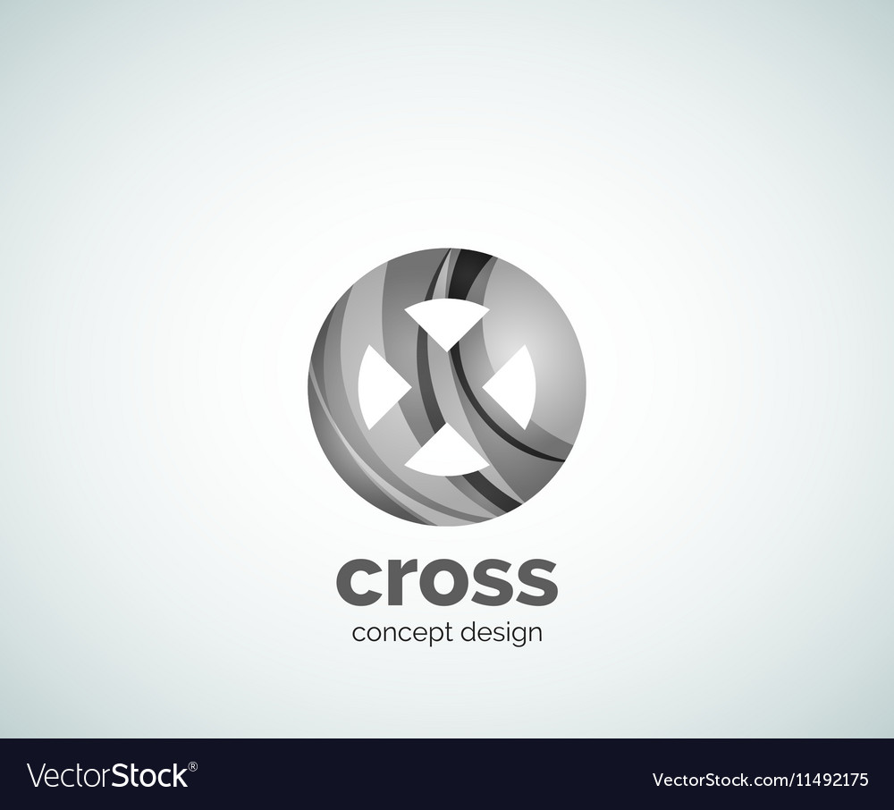 Cross logo template Royalty Free Vector Image - VectorStock