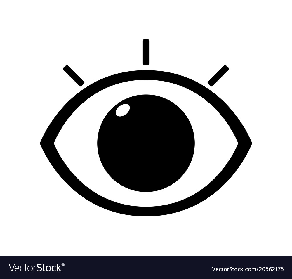 Eye icon Royalty Free Vector Image - VectorStock
