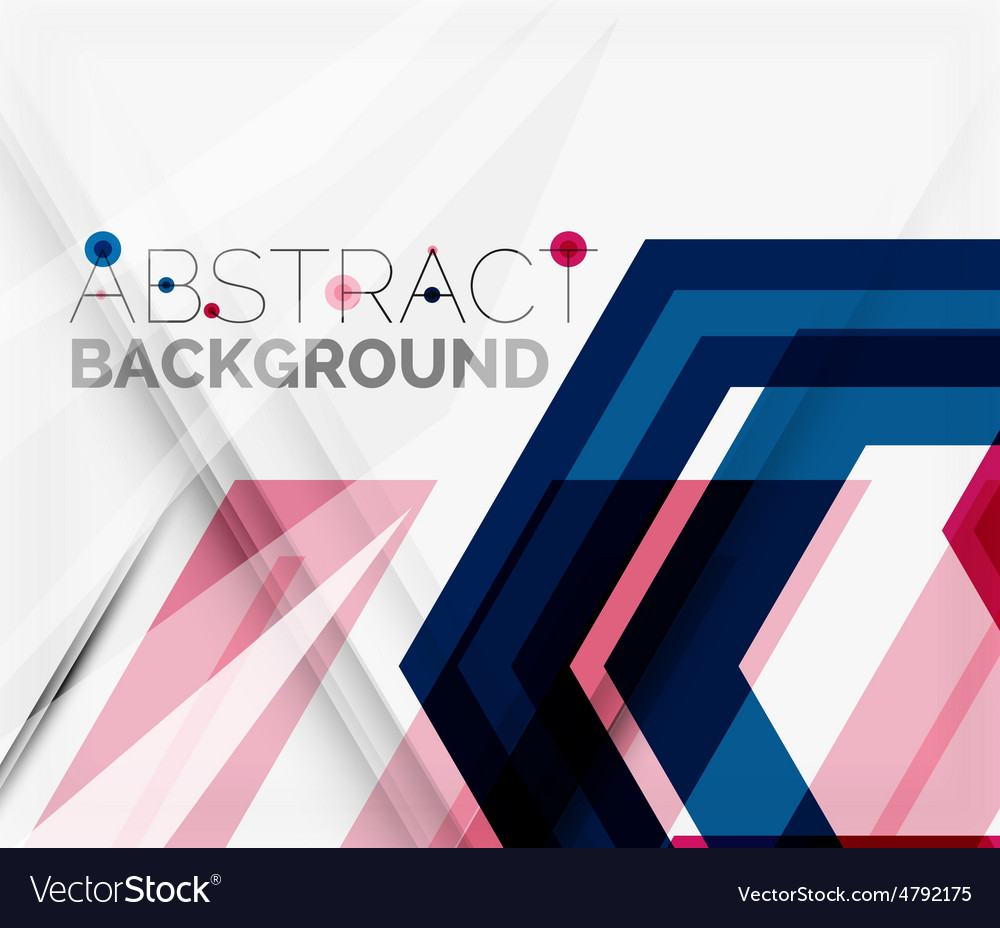 Geometric abstract background arrow design Vector Image