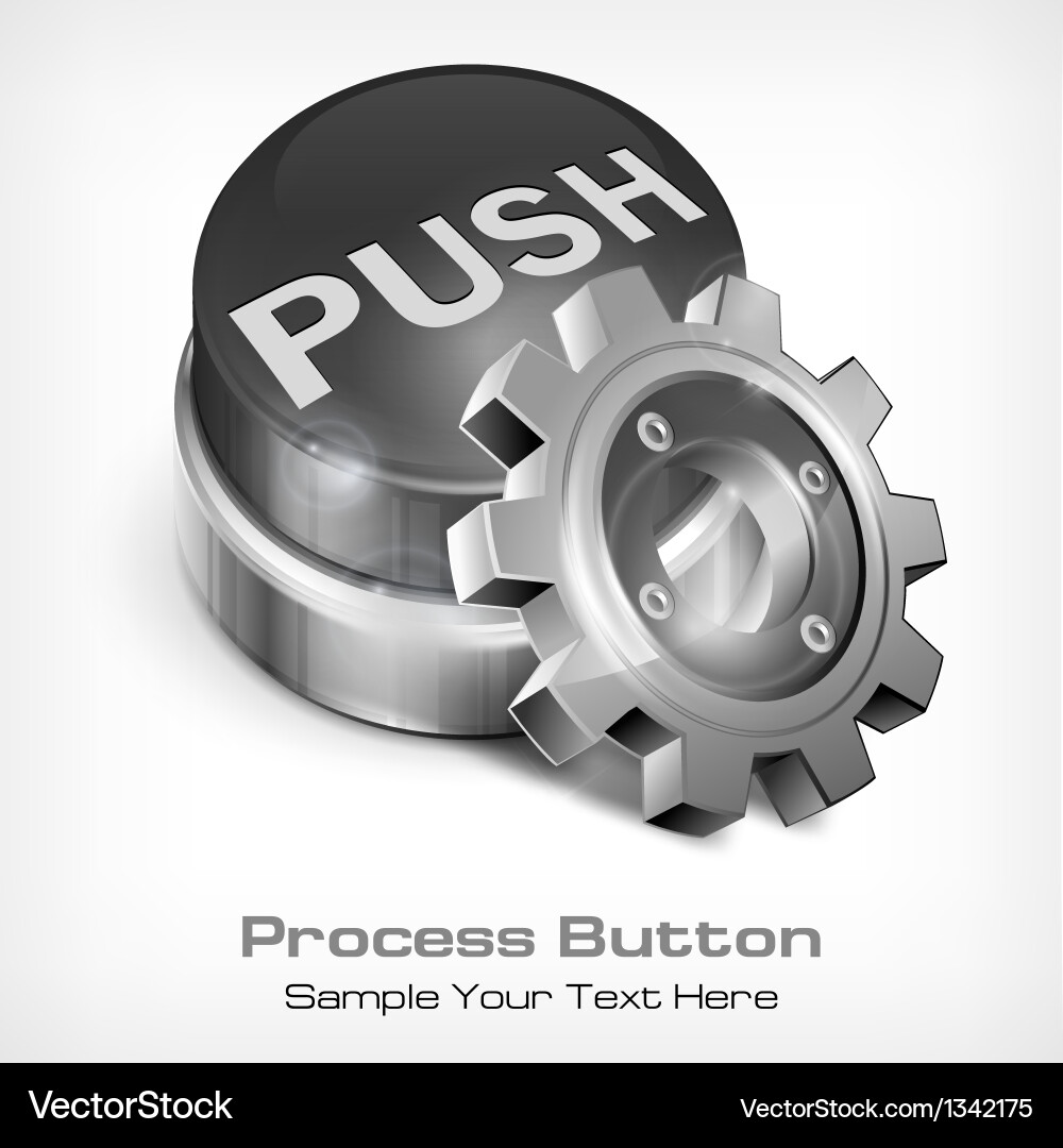 Grey button with dollar Royalty Free Vector Image