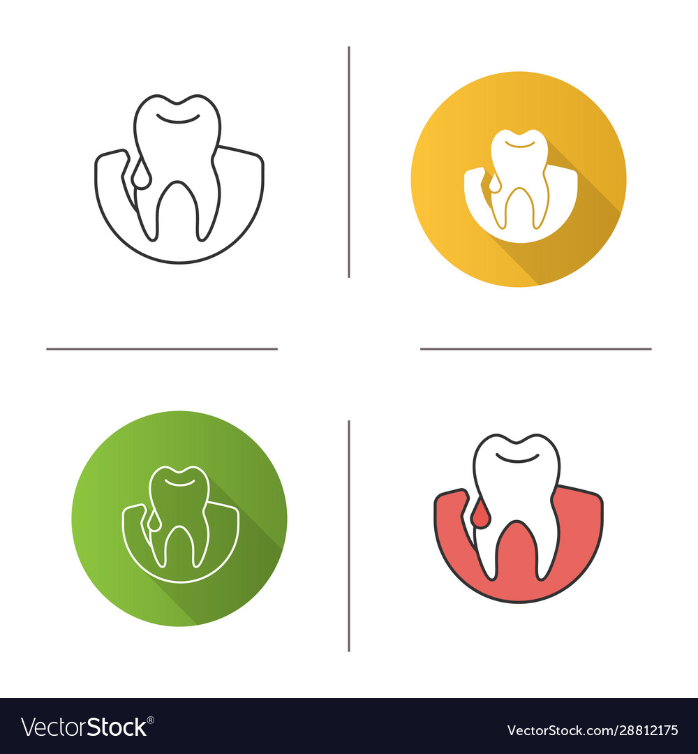Gum bleeding icon Royalty Free Vector Image - VectorStock