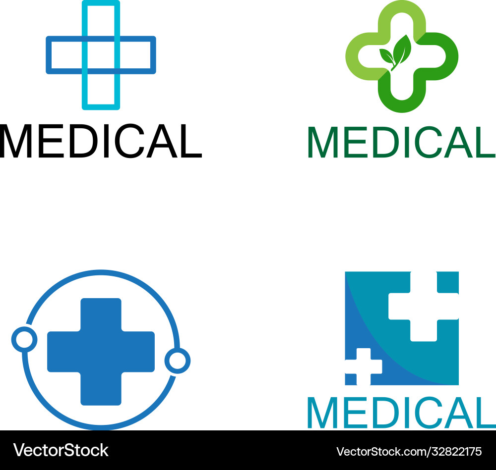 Health medical logo Royalty Free Vector Image - VectorStock