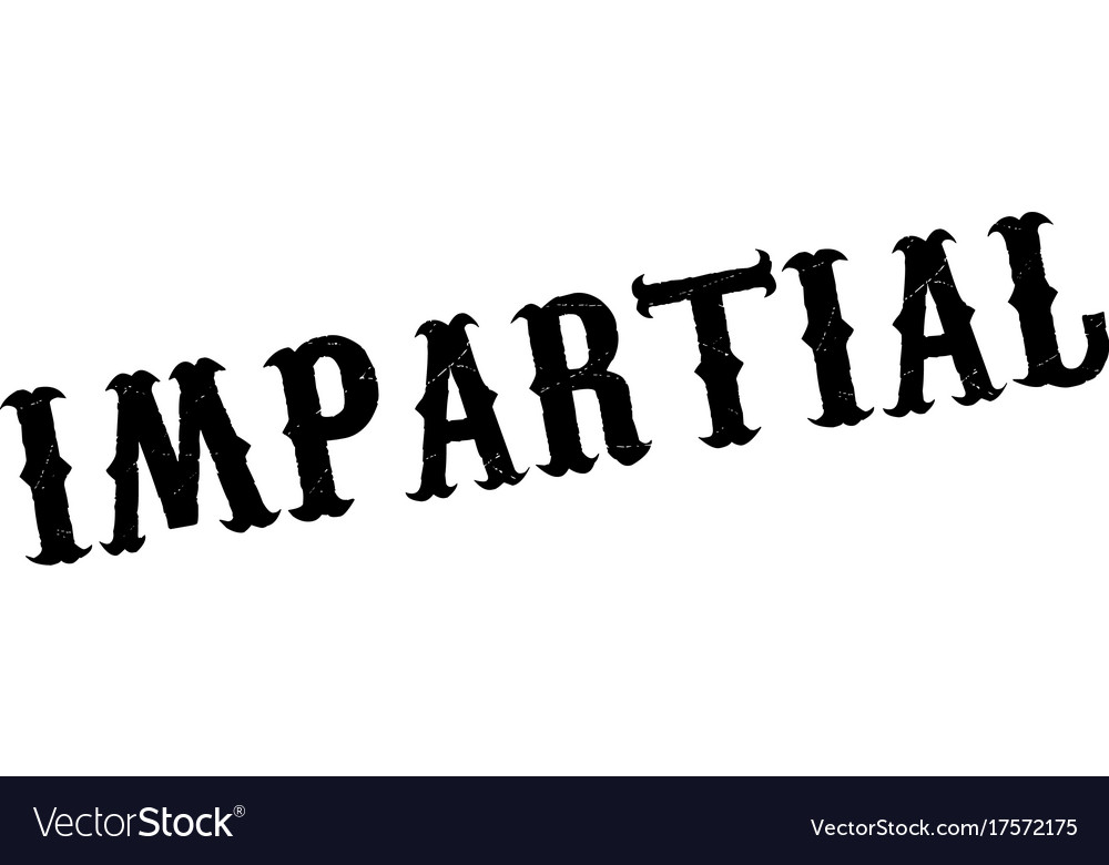 Impartial rubber stamp Royalty Free Vector Image