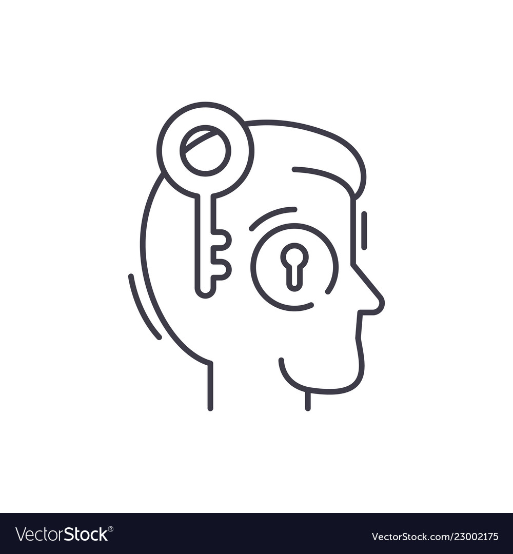 Key employee line icon concept employee Royalty Free Vector Key employee line icon concept employee Royalty Free Vector