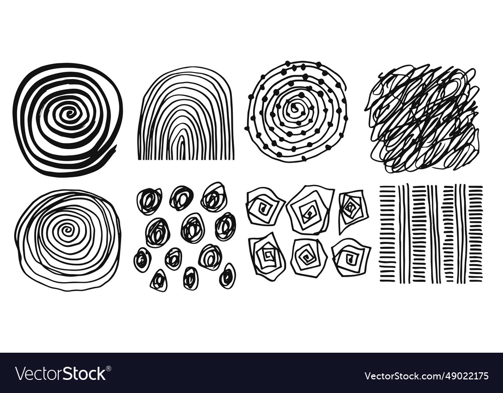 Pattern texture line hand drawn hatch drawing Vector Image