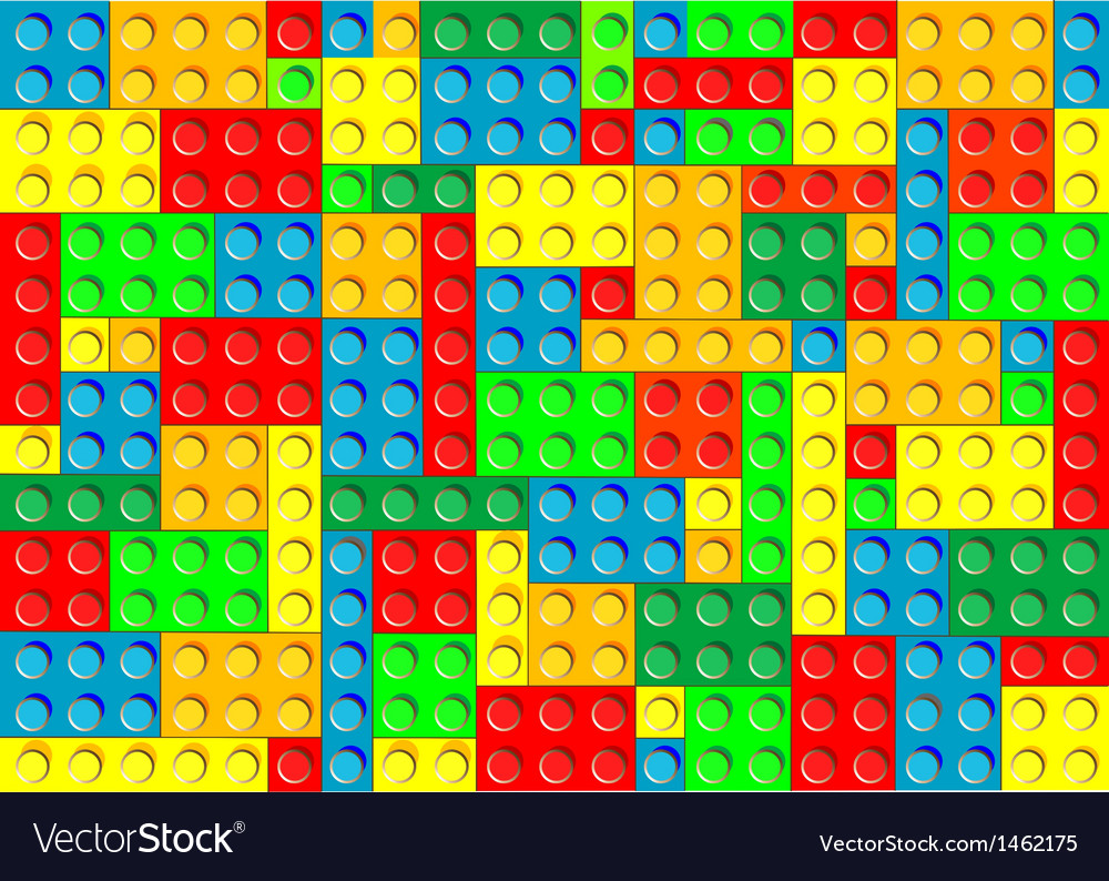 Plastic blocks Royalty Free Vector Image - VectorStock